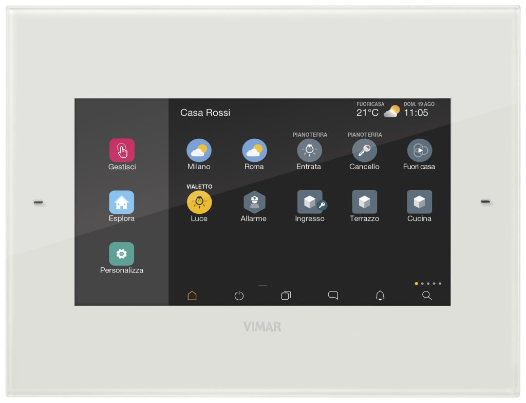 IP 7" touch screen PoE white - Simkiss Solutions